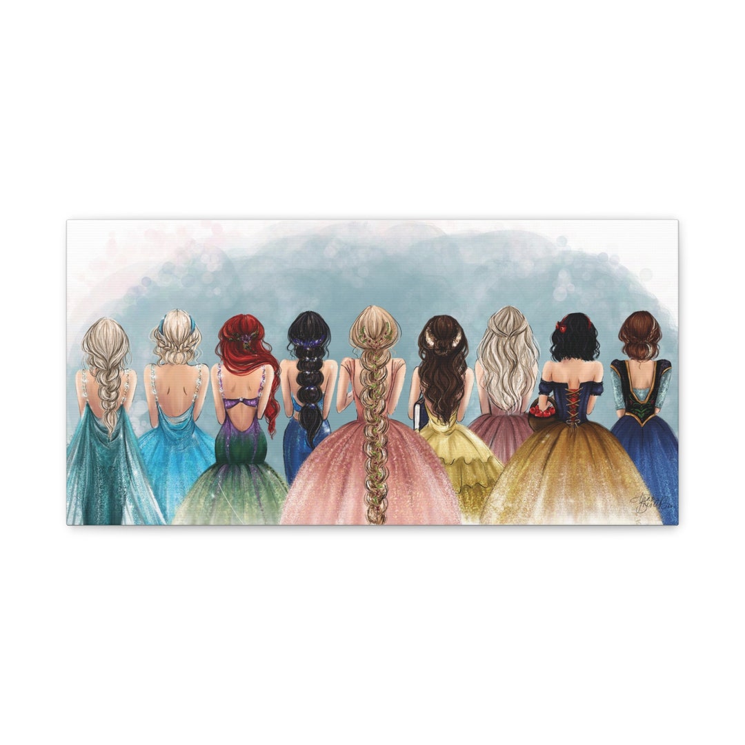 Collection of Princesses | Canvas Gallery Wraps - Etsy