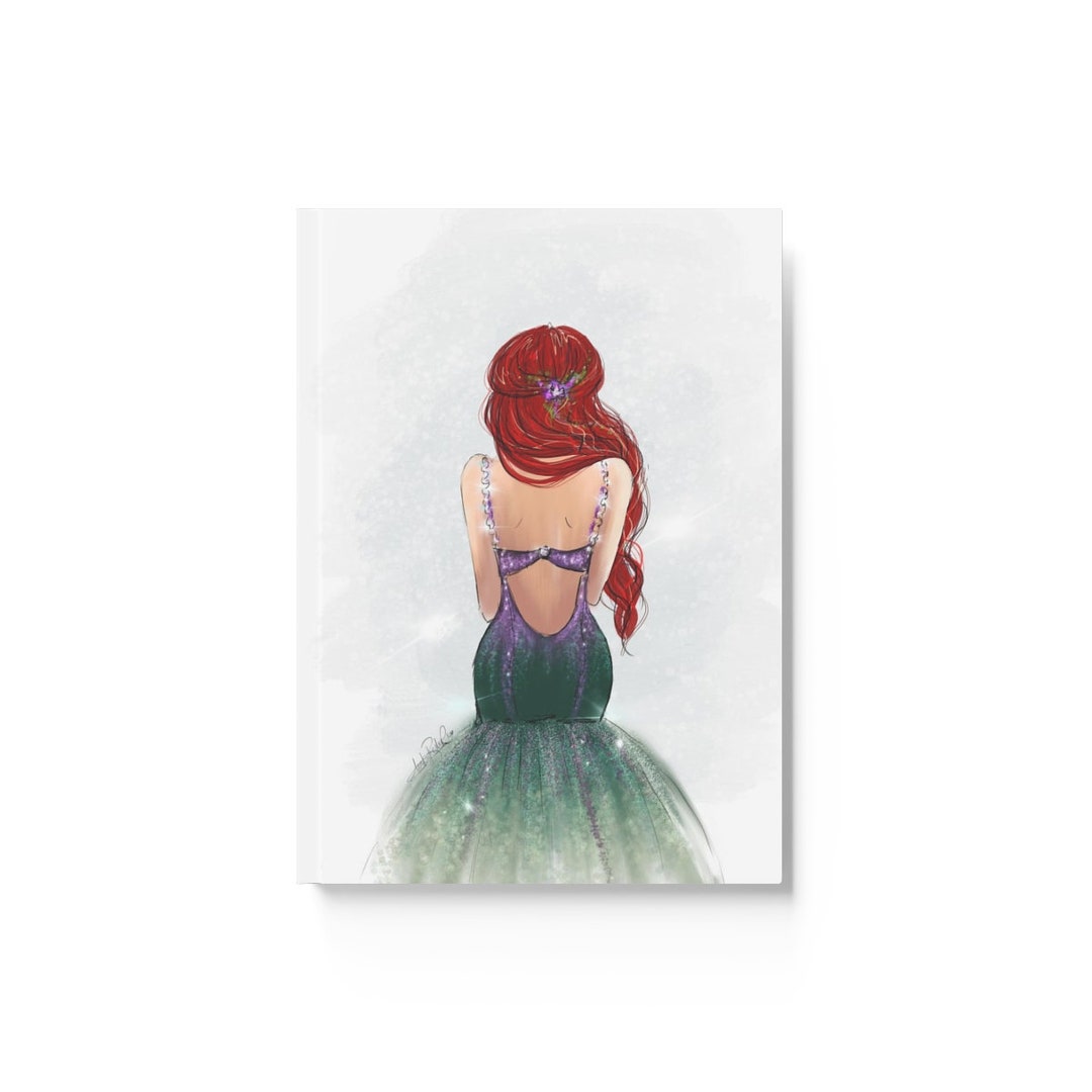 Ariel Inspired Hard Backed Journal A5 Princess Diary the Little Mermaid ...