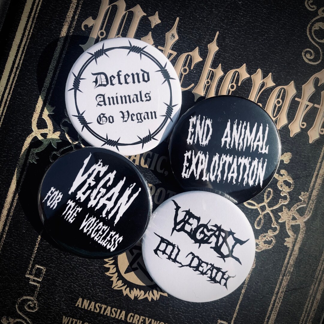 Vegan Activist Badge Set - Etsy UK
