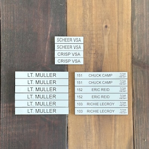 Bulk Firefighter Accountability Tags | Custom Engraved Gear Tags for ...