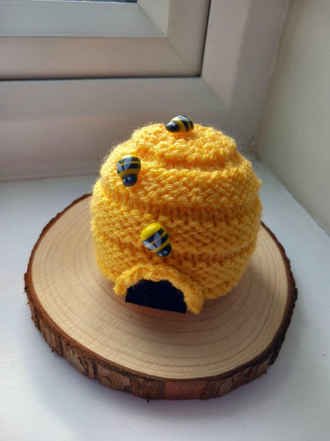 Hand Knitted Beehive Chocolate Orange Cover - Etsy UK