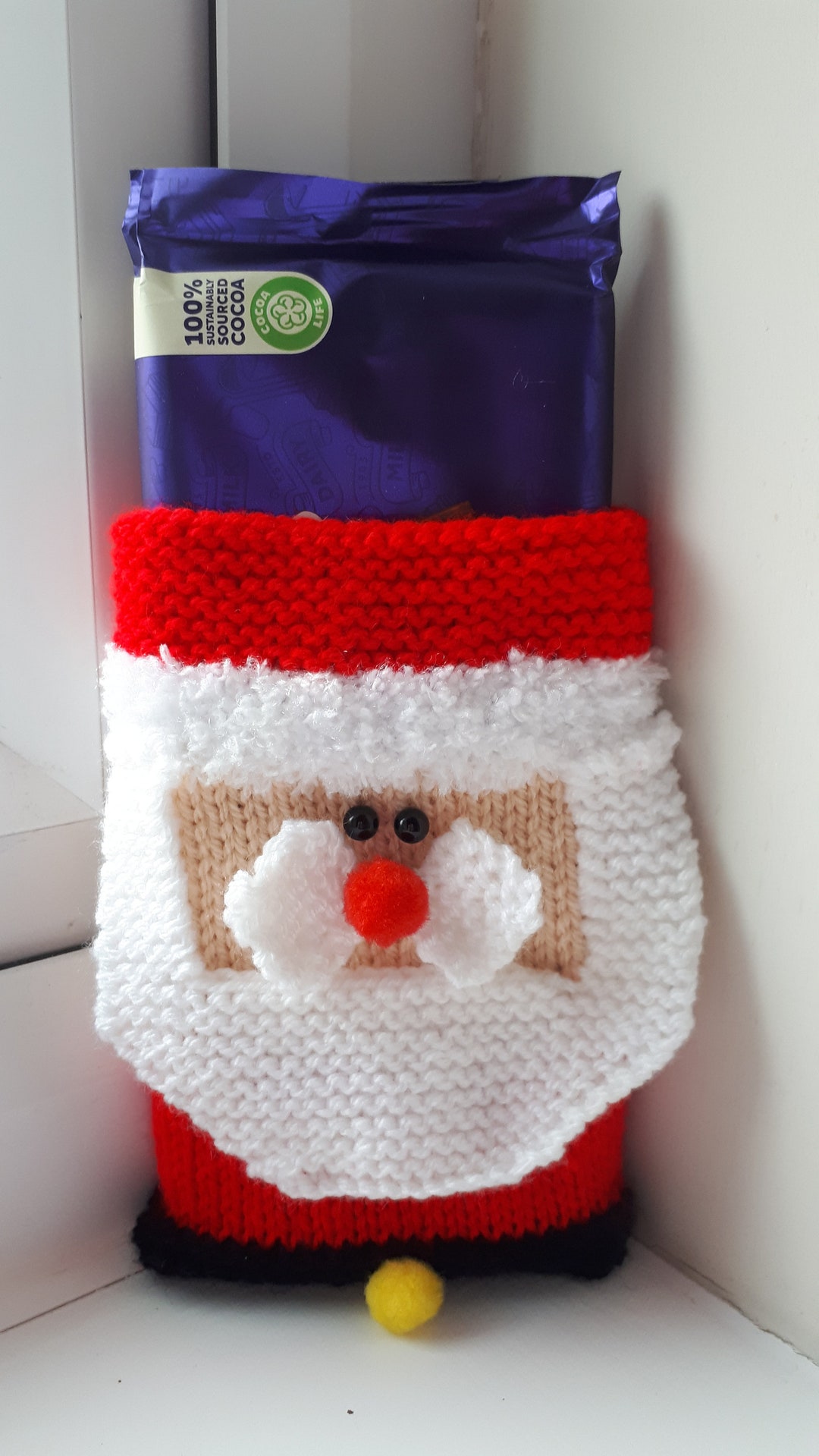 Santa Chocolate Bar Cover - Etsy