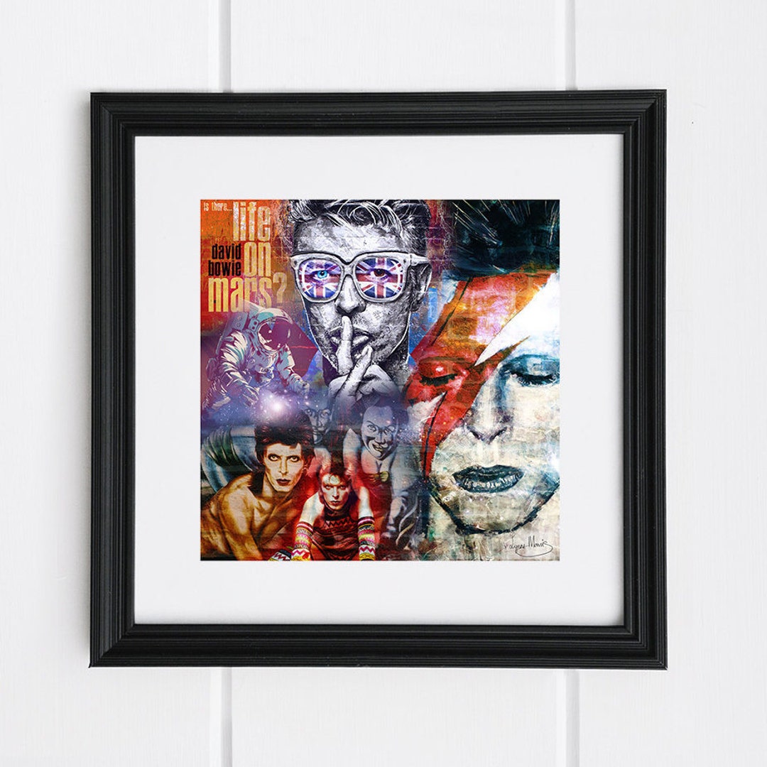 David Bowie Framed Print. A Montage Print of the Legend That is David ...