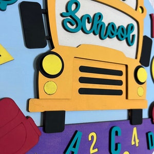 DIY Sign Kit - Back to School Bus Sign, Welcome Sign, DIY Kit, Paint at ...