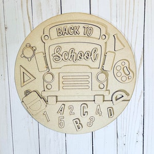 DIY Sign Kit - Back to School Bus Sign, Welcome Sign, DIY Kit, Paint at ...