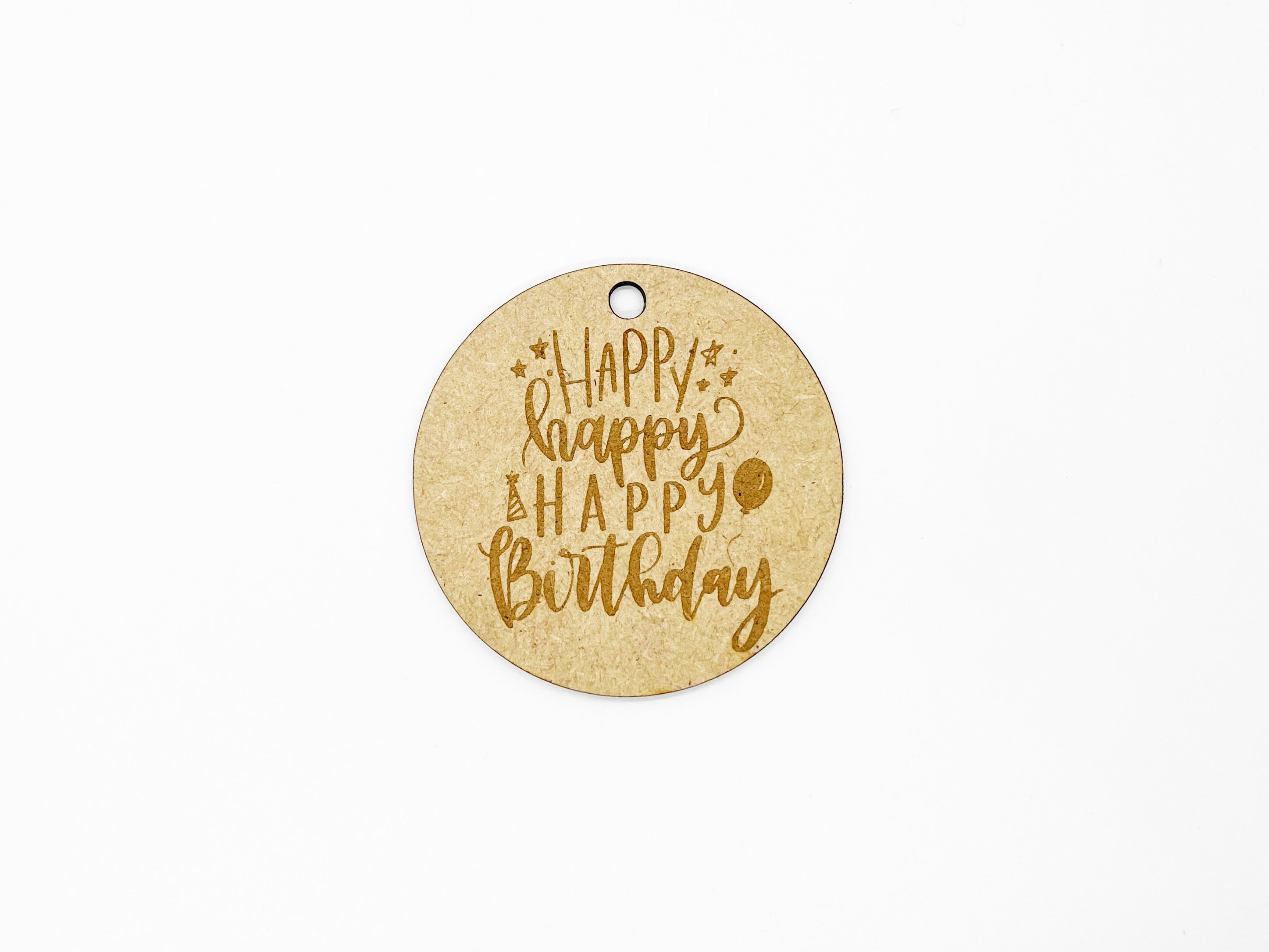 Birthday Gift Tag Happy Happy Happy Birthday Ballons Gift - Etsy