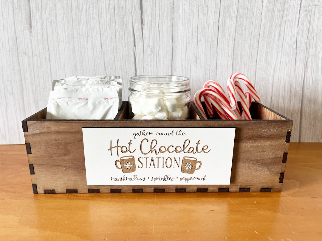 Hot Chocolate Station Box - Hot Coco Box, Hot Chocolate Bar, Hot Coco ...