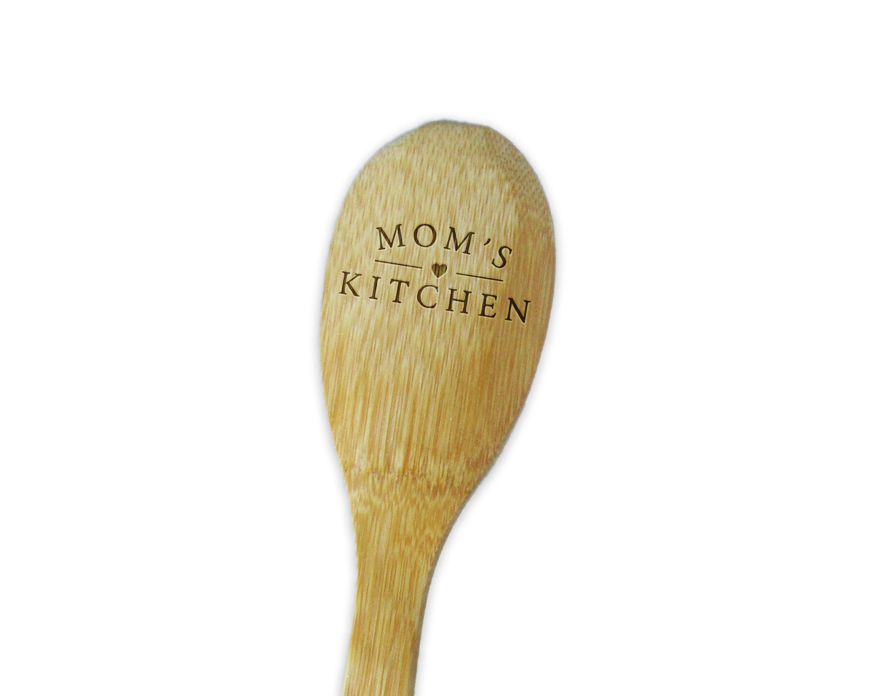 Moms Kitchen Bamboo Spoon Bamboo Spoon Engraved Wood Spoon - Etsy