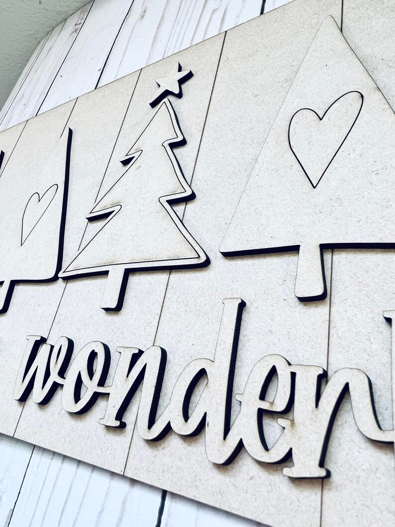 DIY Sign Kit - Winter Wonderland Sign Kit, Welcome Sign, DIY Kit, Paint ...