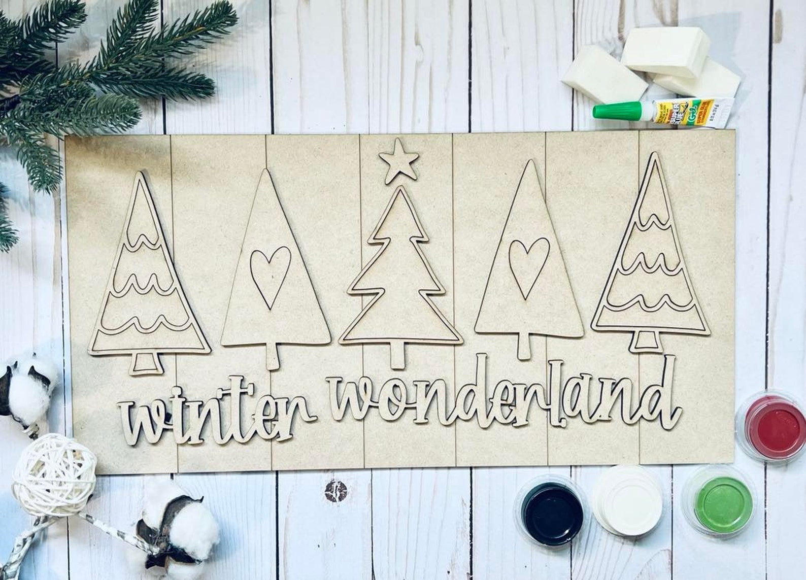 DIY Sign Kit - Winter Wonderland Sign Kit, Welcome Sign, DIY Kit, Paint ...
