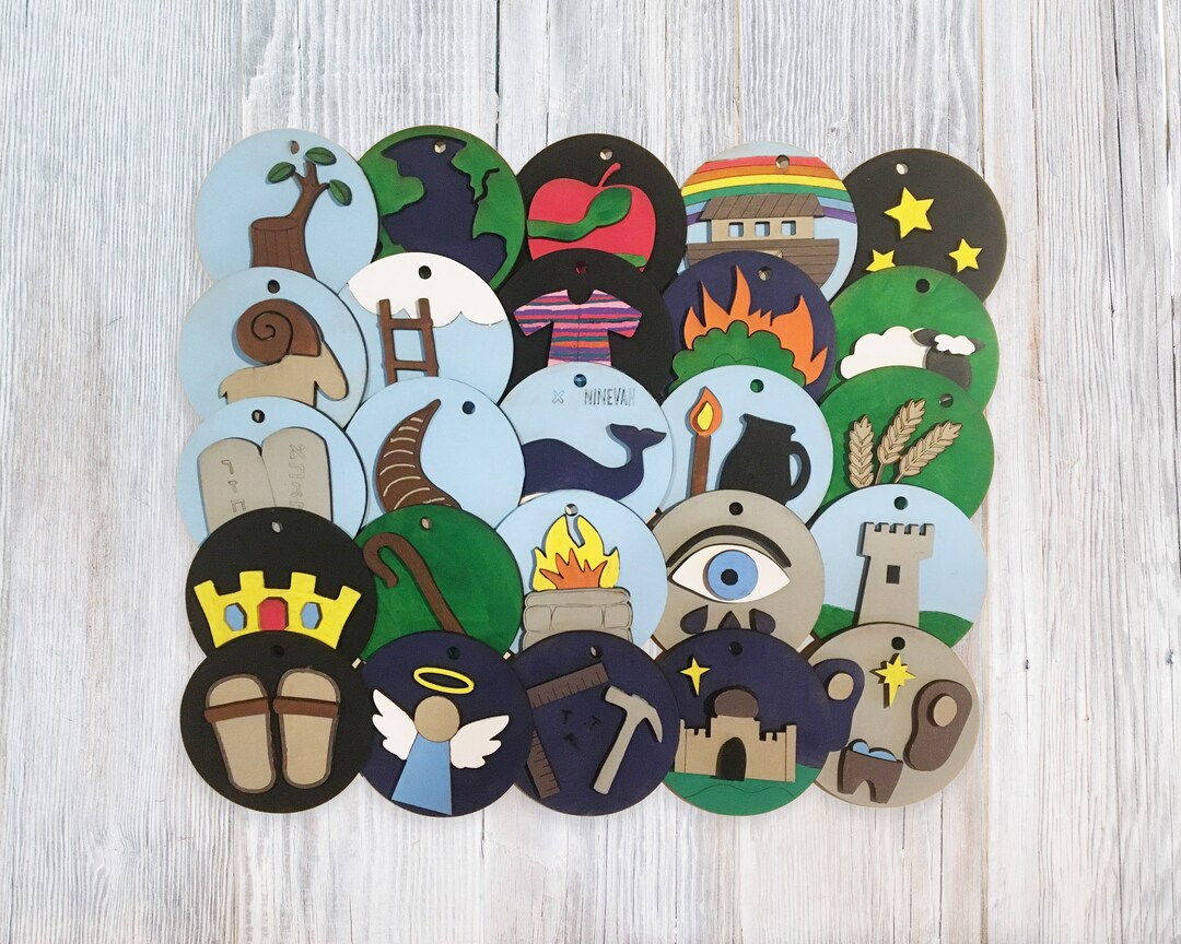 Jesse Tree Ornaments - DIY Jesse Tree Ornament Gift Set, Jesse Tree ...