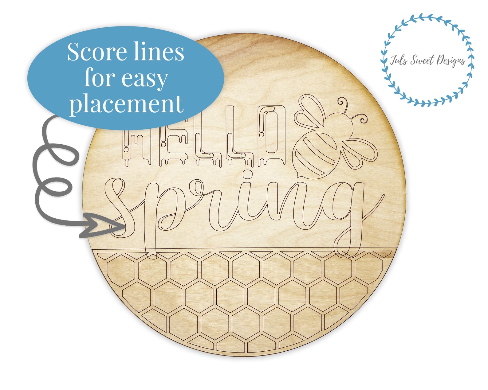 DIY Sign Kit Hello Spring Honeybee Sign Welcome Sign DIY | Etsy