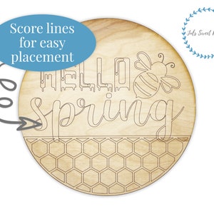 DIY Sign Kit - Hello Spring Honeybee Sign, Welcome Sign, DIY Kit, Paint ...