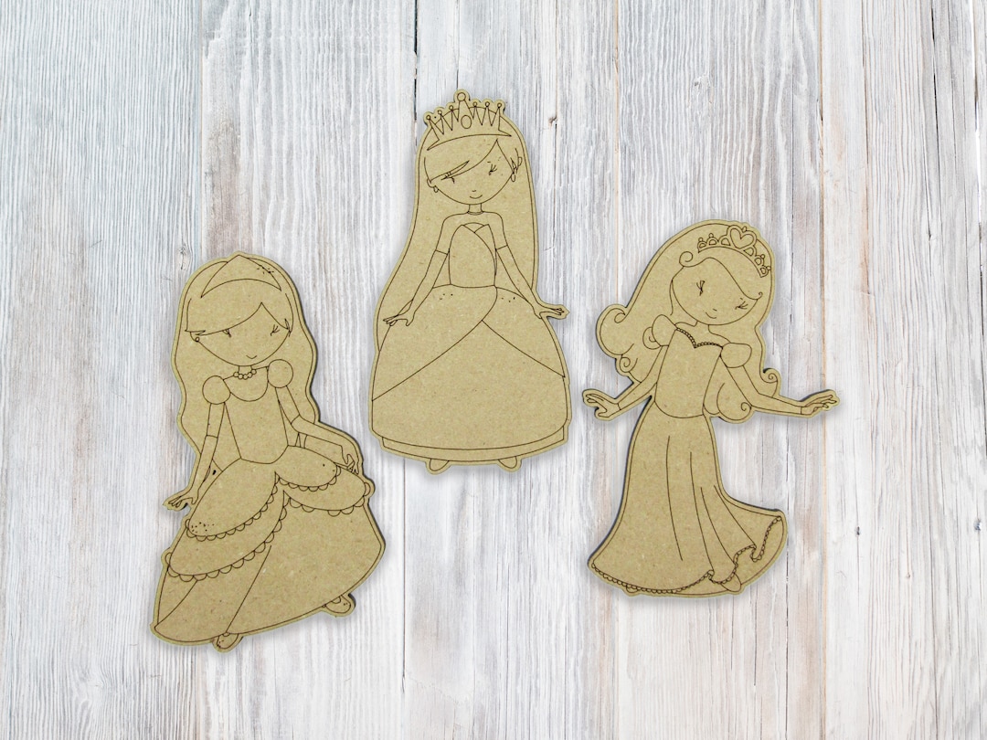 Princess Craft - Kids Craft Kit - Princess Princesses Dancing - Wood ...