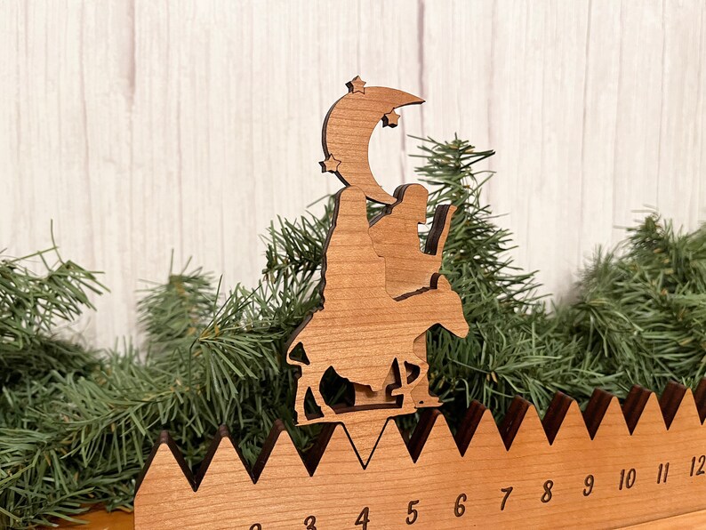 Christmas Advent Calendar Nativity Advent Calendar Wooden - Etsy