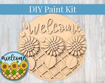 DIY Sign Kit Sunrise Sunburn Sunset Repeat Circle Sign, Welcome Sign ...