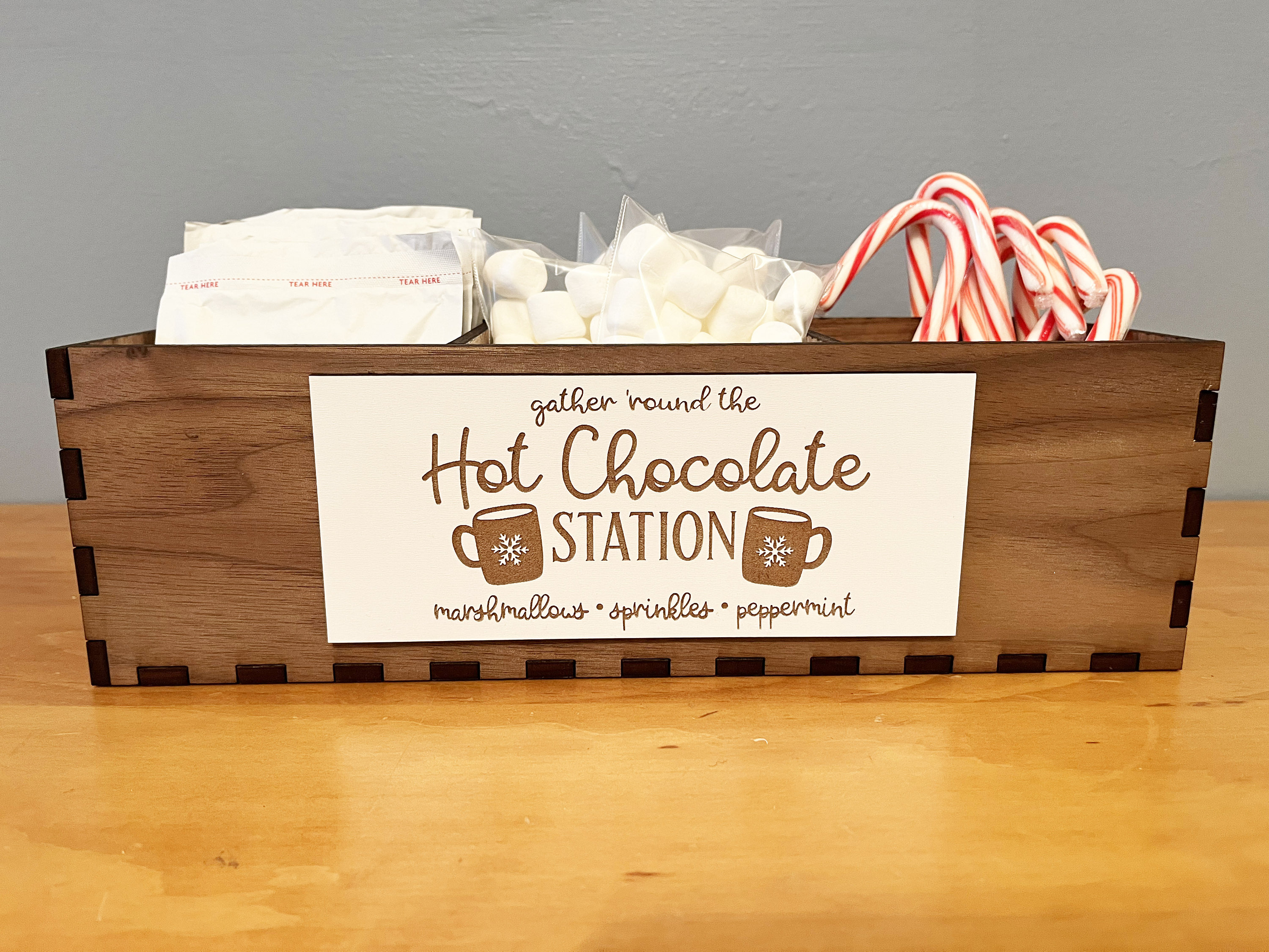 Hot Chocolate Station Box Hot Coco Box, Hot Chocolate Bar, Hot Coco Bar ...