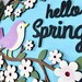 DIY Sign Kit - Birdie Hello Spring Sign, Welcome Sign, DIY Kit, Paint ...