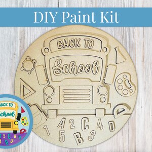 DIY Sign Kit - Back to School Bus Sign, Welcome Sign, DIY Kit, Paint at ...