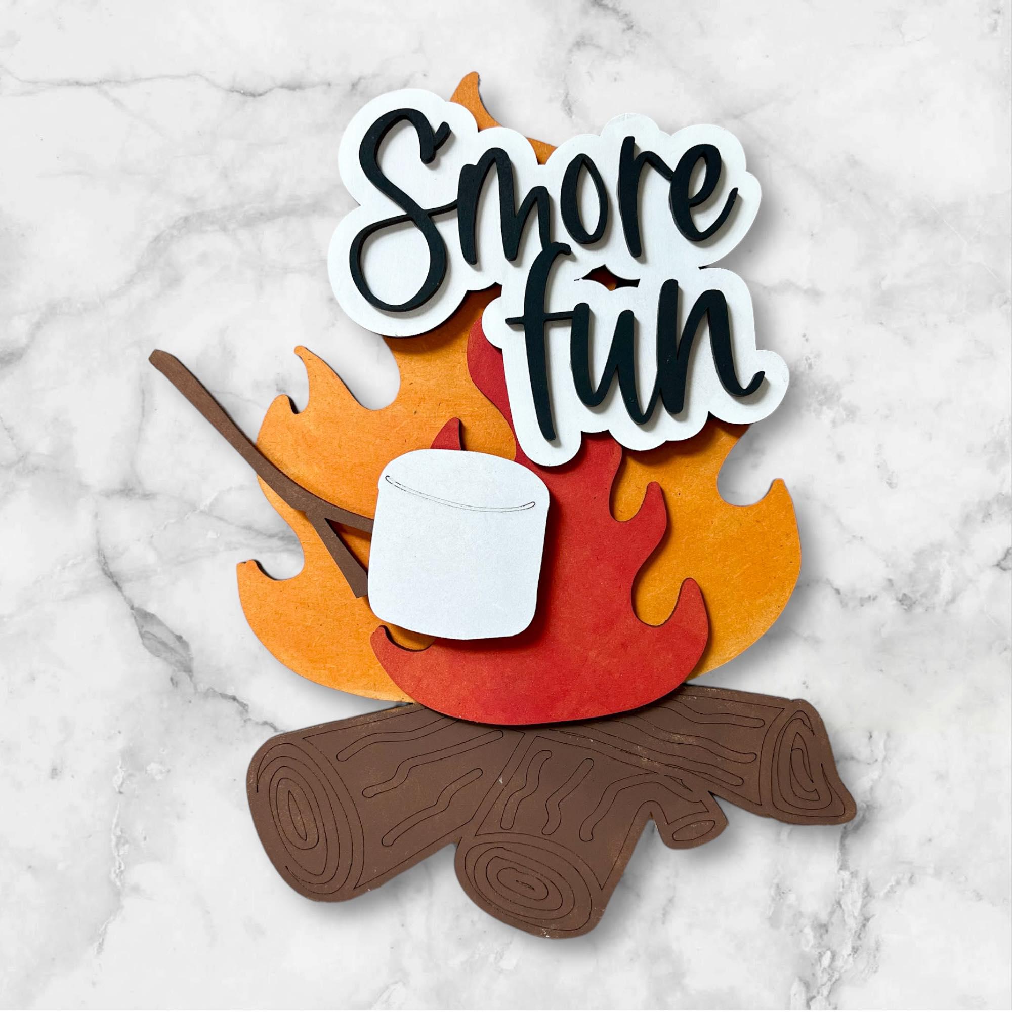 DIY Kids Paint Kit - Smore Fun Campfire Kit, Kids Paint Project, DIY ...