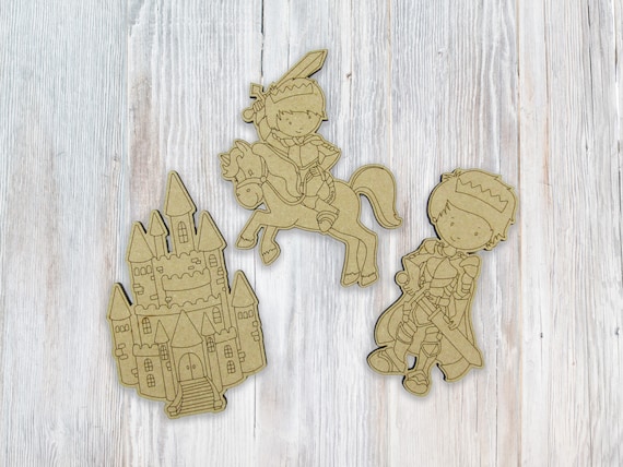 Prince Craft Kids Craft Kit Fairytale Prince Horse Castle | Etsy