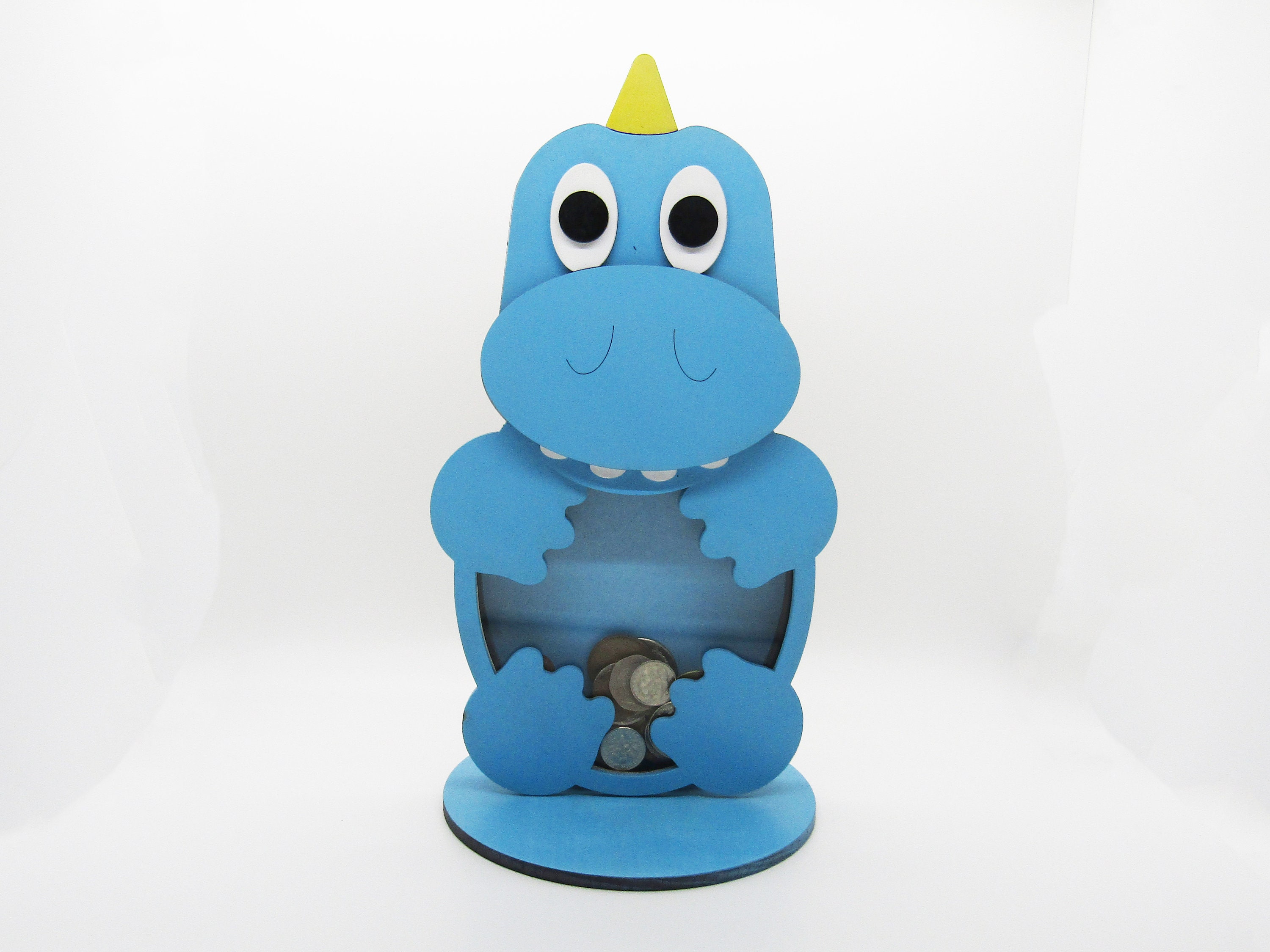 Dino Dinosaur Bank Money Bank Piggy Bank Wood Gift for - Etsy