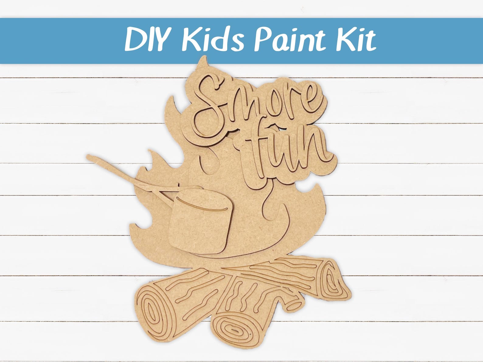 DIY Kids Paint Kit - Smore Fun Campfire Kit, Kids Paint Project, DIY ...