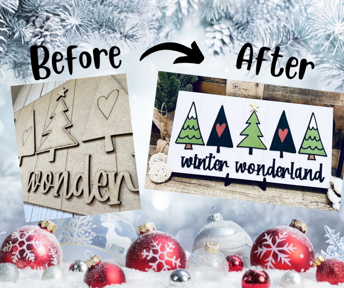 DIY Sign Kit - Winter Wonderland Sign Kit, Welcome Sign, DIY Kit, Paint ...