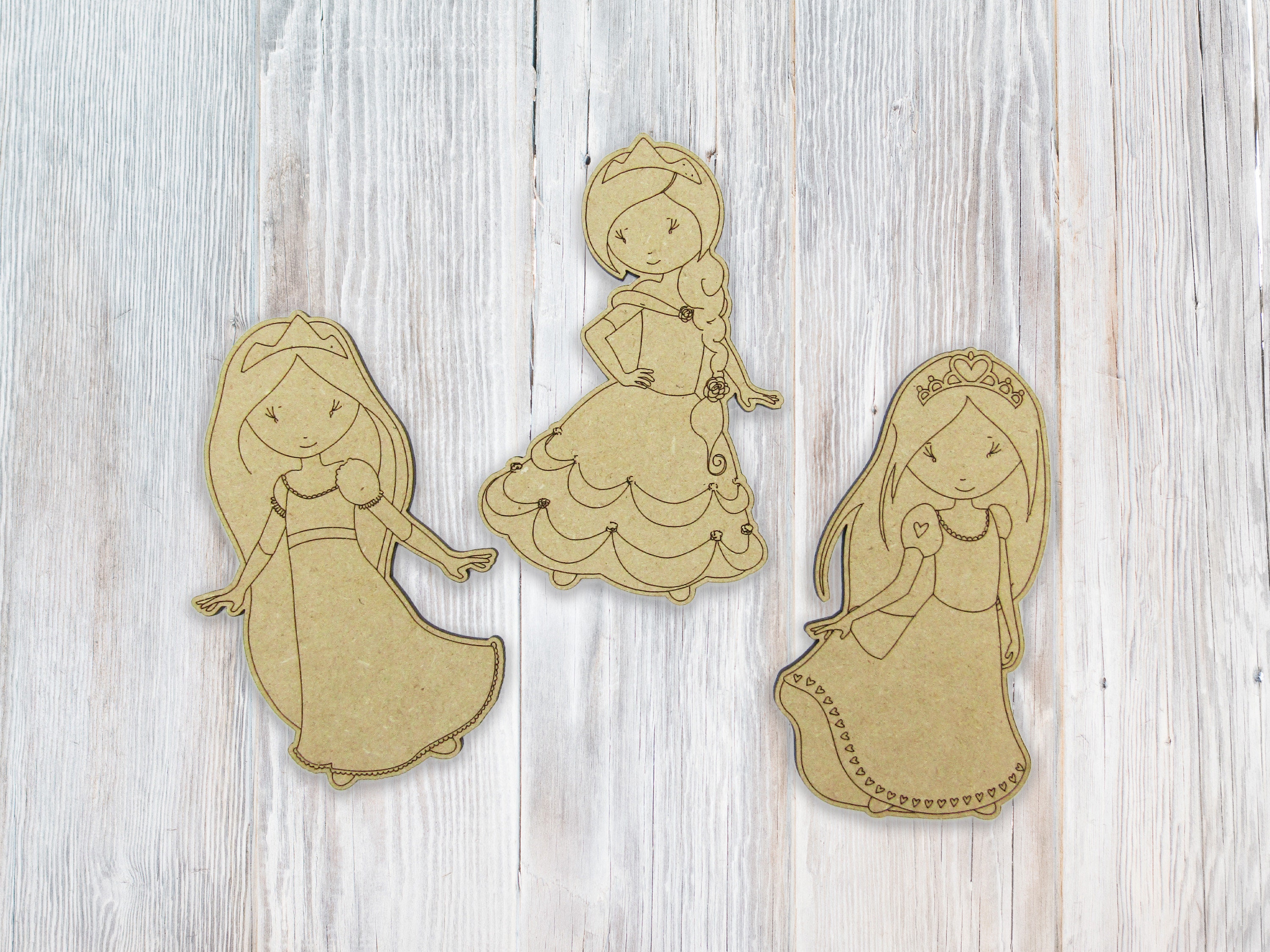 Princess Craft - Kids Craft Kit - Princess Princesses Crowns - Wood ...