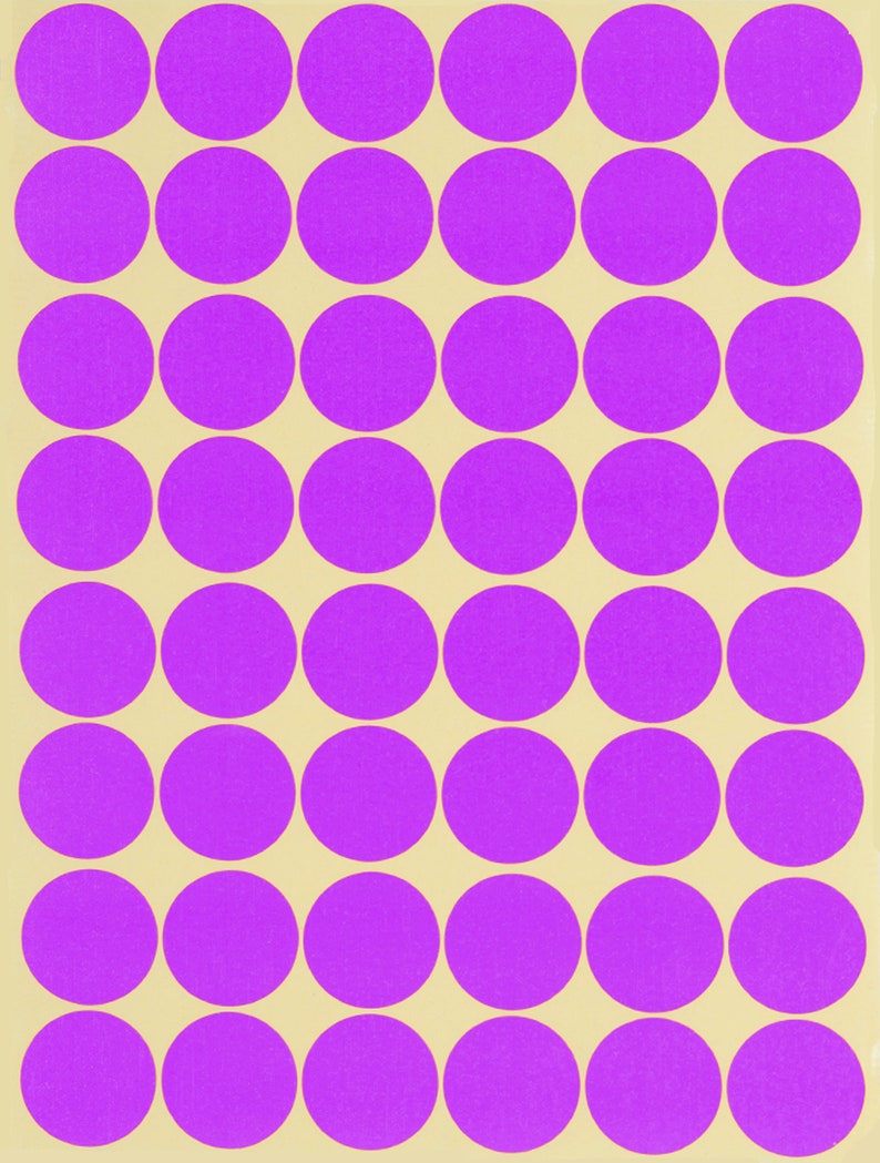 Adheso 25mm 1 Inch Colour Coding Dot Stickers. 48 Dots. 12 Colours ...