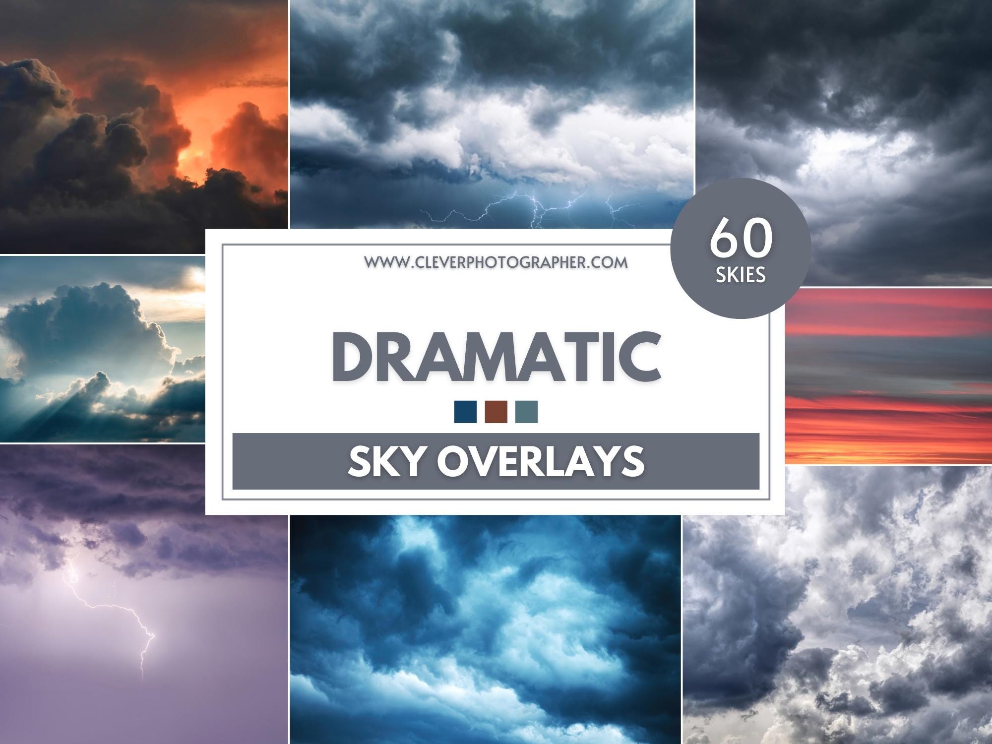 60 Dramatic Sky Textures & Overlays | Super High Quality | Photoshop ...
