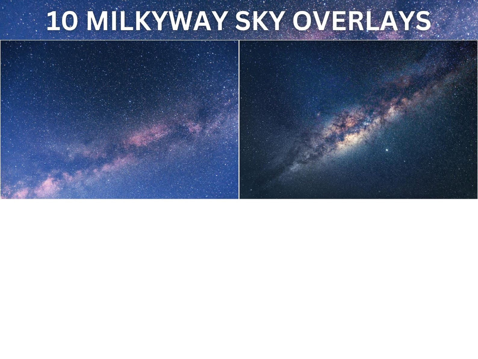 10 Milky Way Sky Textures & Overlays | Super High Quality | Photoshop ...