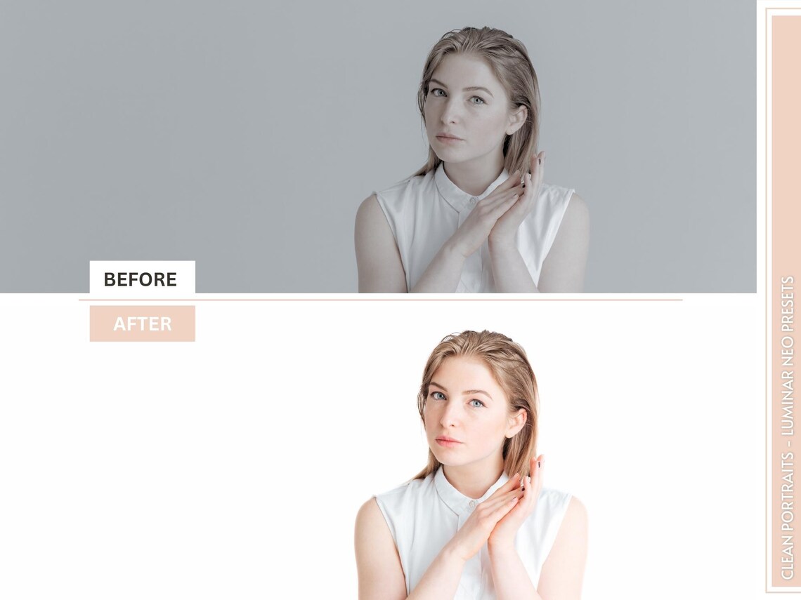10 Luminar NEO Clean Portrait Presets by Jakub Bors | Adjustable Non ...