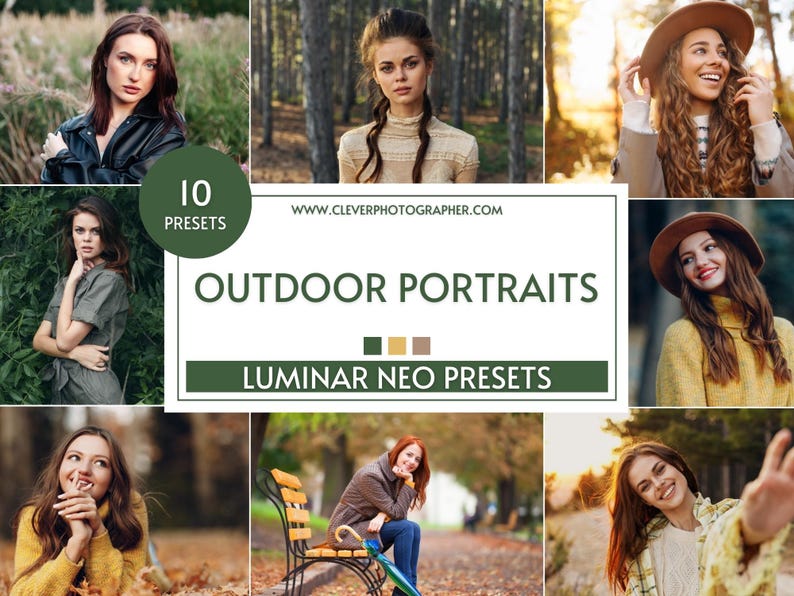 10 Luminar NEO Outdoor Portrait Presets by Jakub Bors | Adjustable Non ...