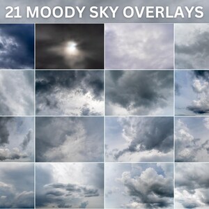 21 Moody Sky Textures & Overlays | Super High Quality | Photoshop ...