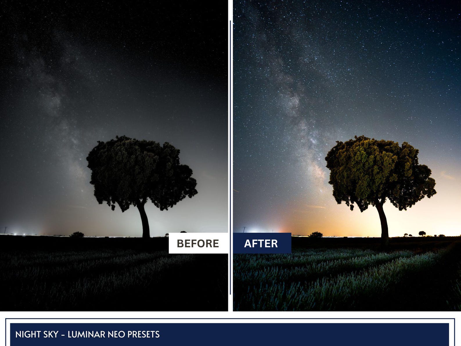 10 Luminar NEO Night Sky Landscape Presets by Jakub Bors | Adjustable ...