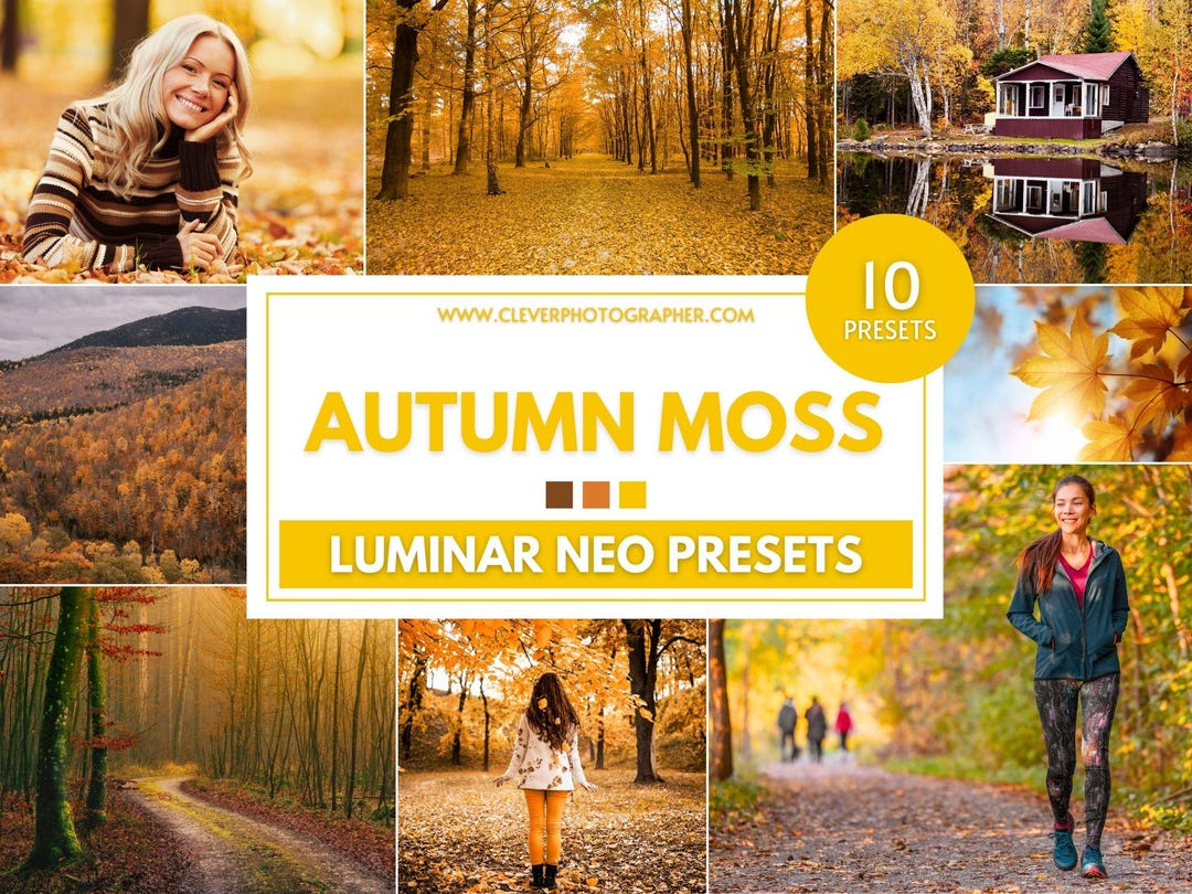 10 Luminar NEO Autumn Moss Presets by Jakub Bors | Adjustable Non ...