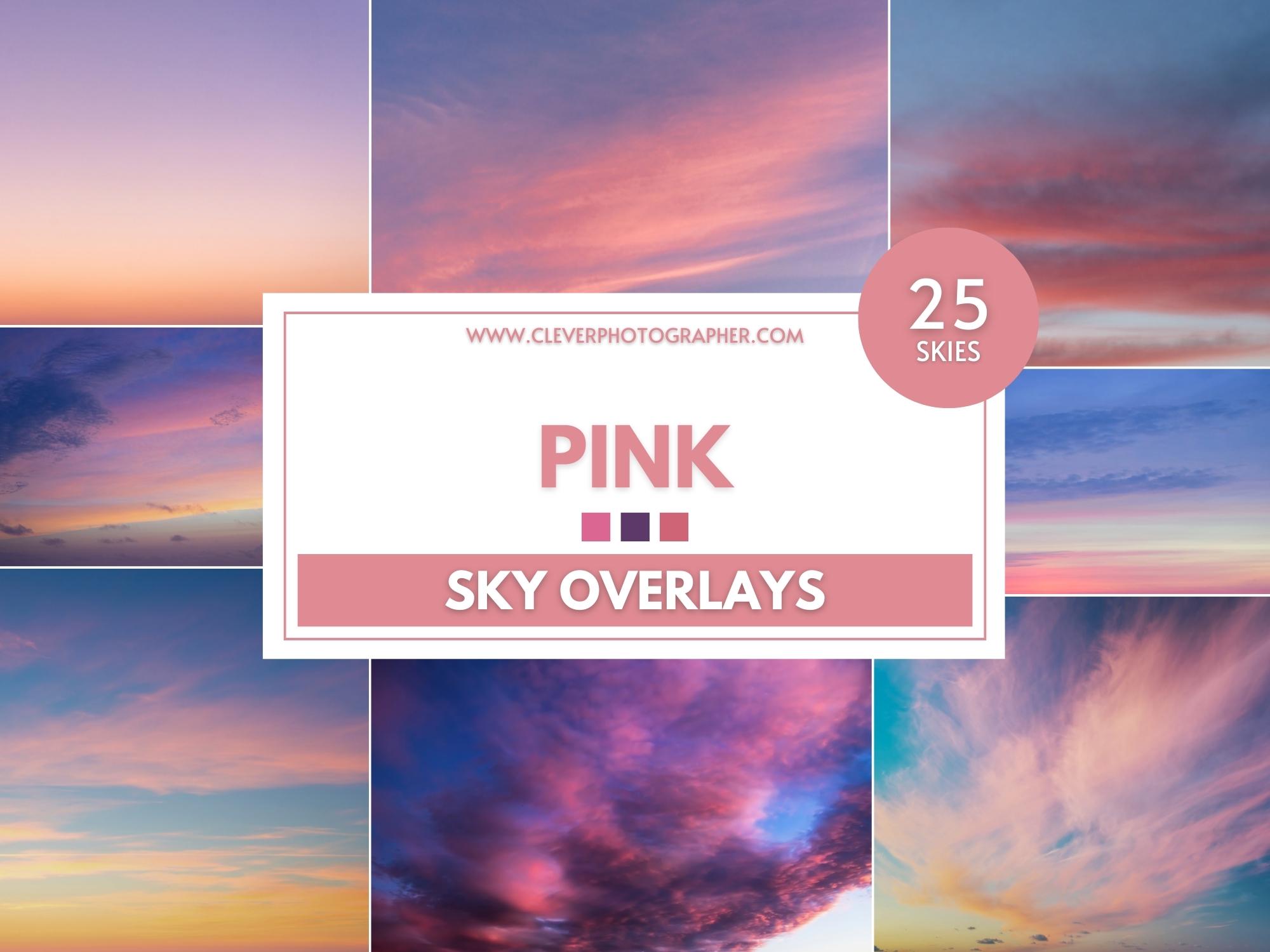 25 Pink Sky Textures & Overlays | Super High Quality | Photoshop ...