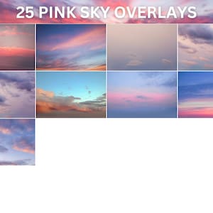 25 Pink Sky Textures & Overlays | Super High Quality | Photoshop ...