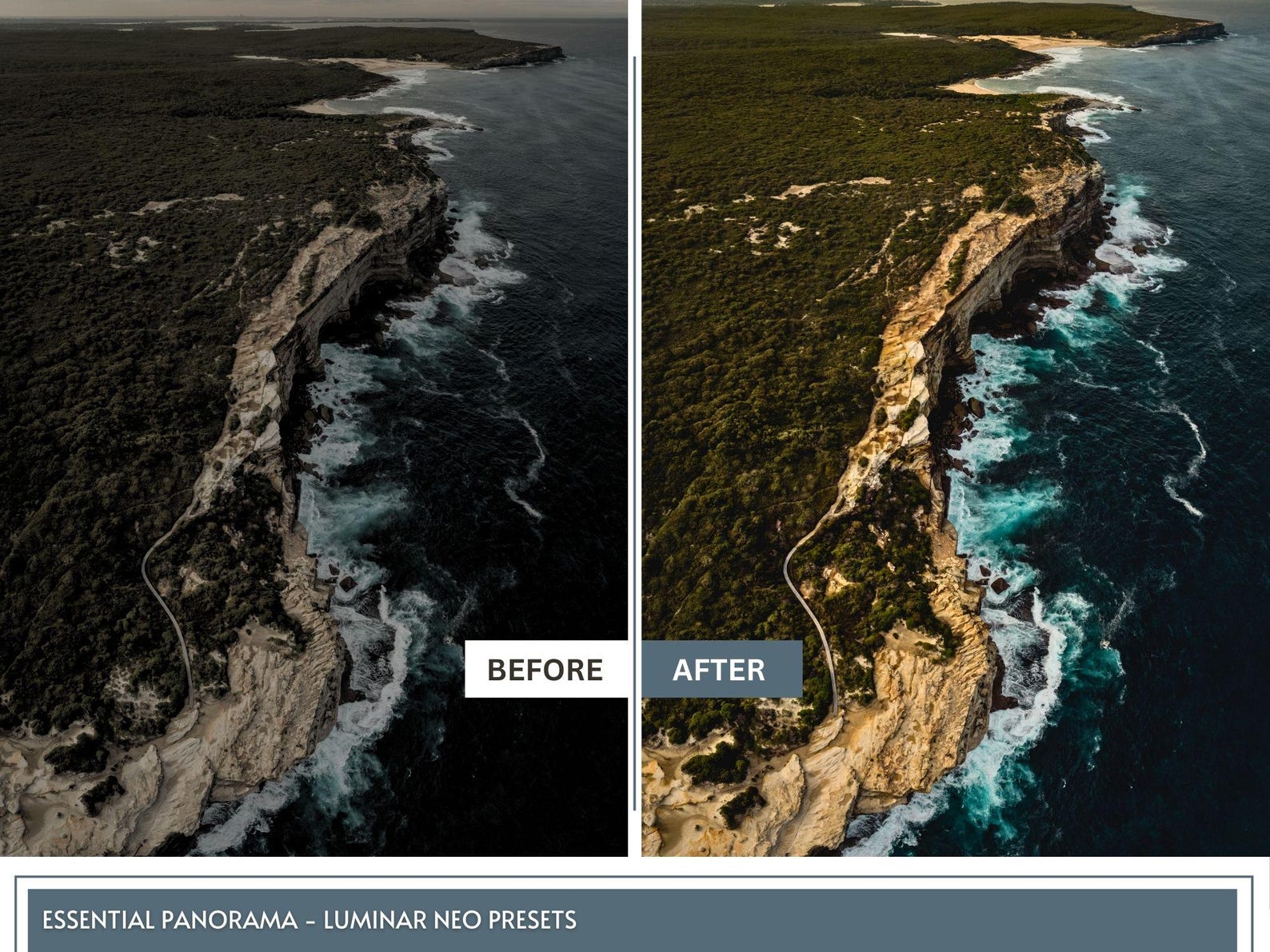 10 Luminar NEO Essential Panorama Landscape Presets | Adjustable Non ...
