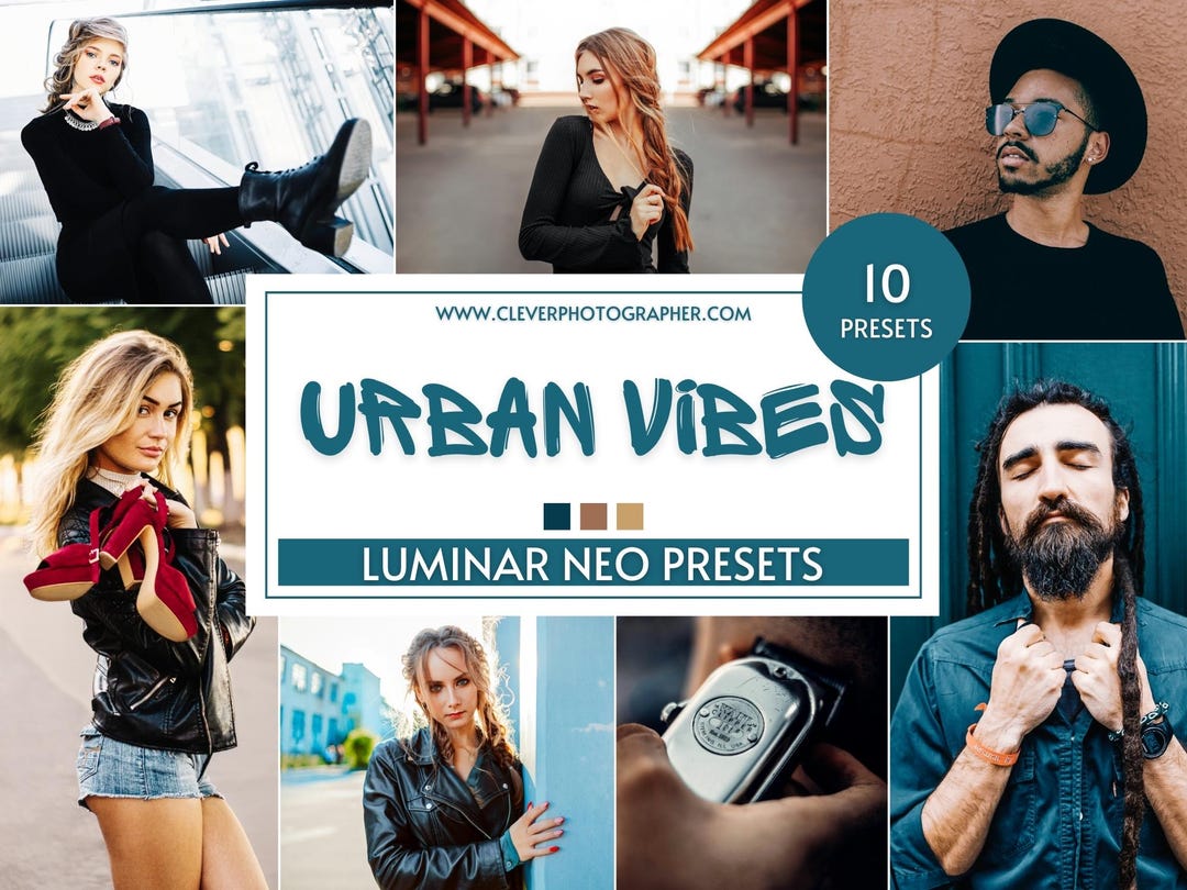 10 Luminar NEO Urban Vibe Street Presets by Jakub Bors | Adjustable Non ...