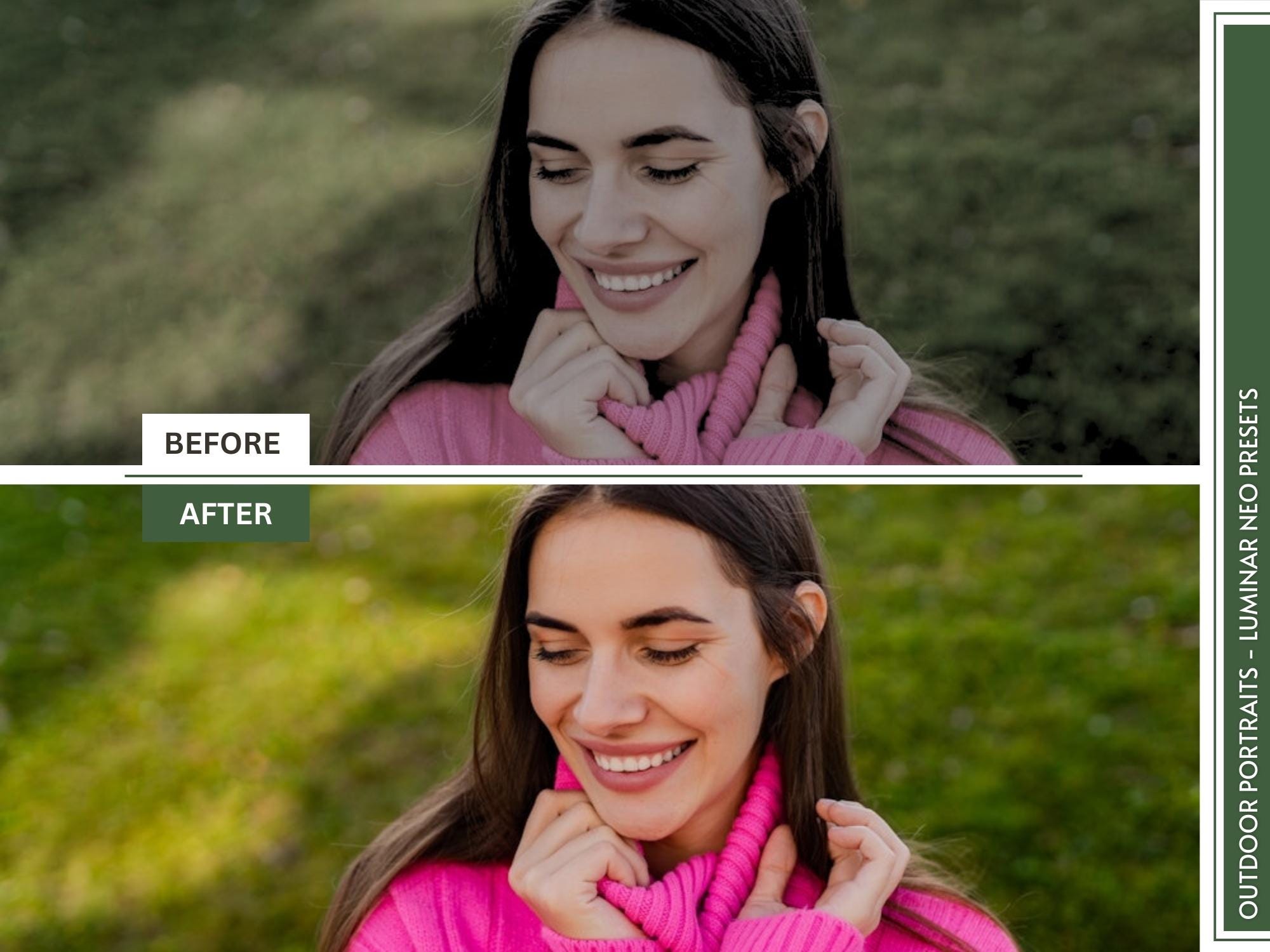 10 Luminar NEO Outdoor Portrait Presets by Jakub Bors | Adjustable Non ...