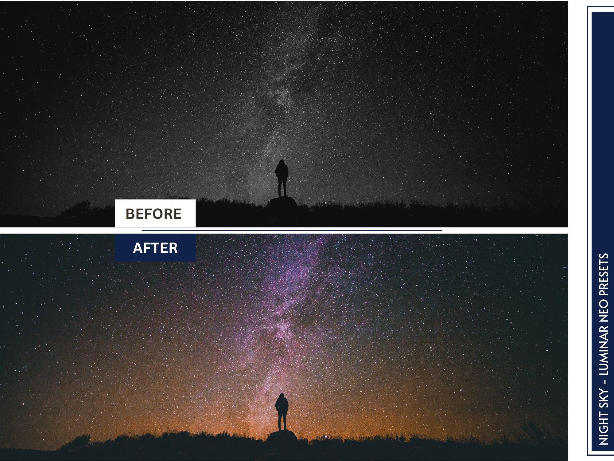 10 Luminar NEO Night Sky Landscape Presets by Jakub Bors | Adjustable ...