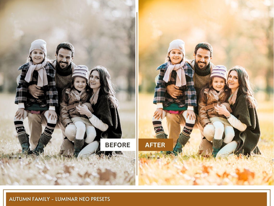 10 Luminar NEO Autumn Family Presets by Jakub Bors | Adjustable Non ...