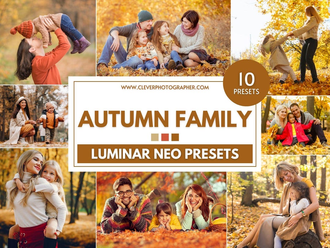 10 Luminar NEO Autumn Family Presets by Jakub Bors | Adjustable Non ...