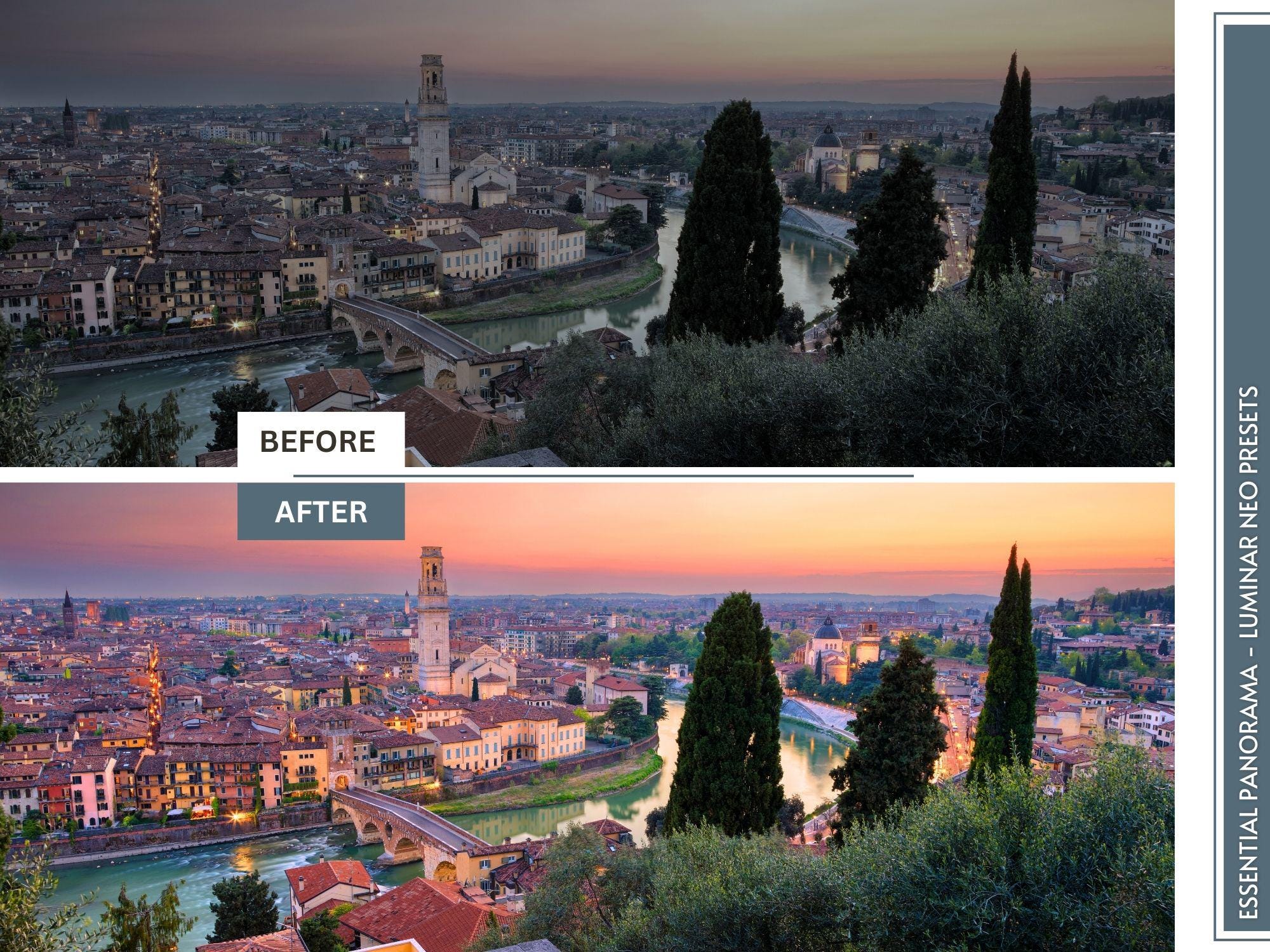 10 Luminar NEO Essential Panorama Landscape Presets | Adjustable Non ...