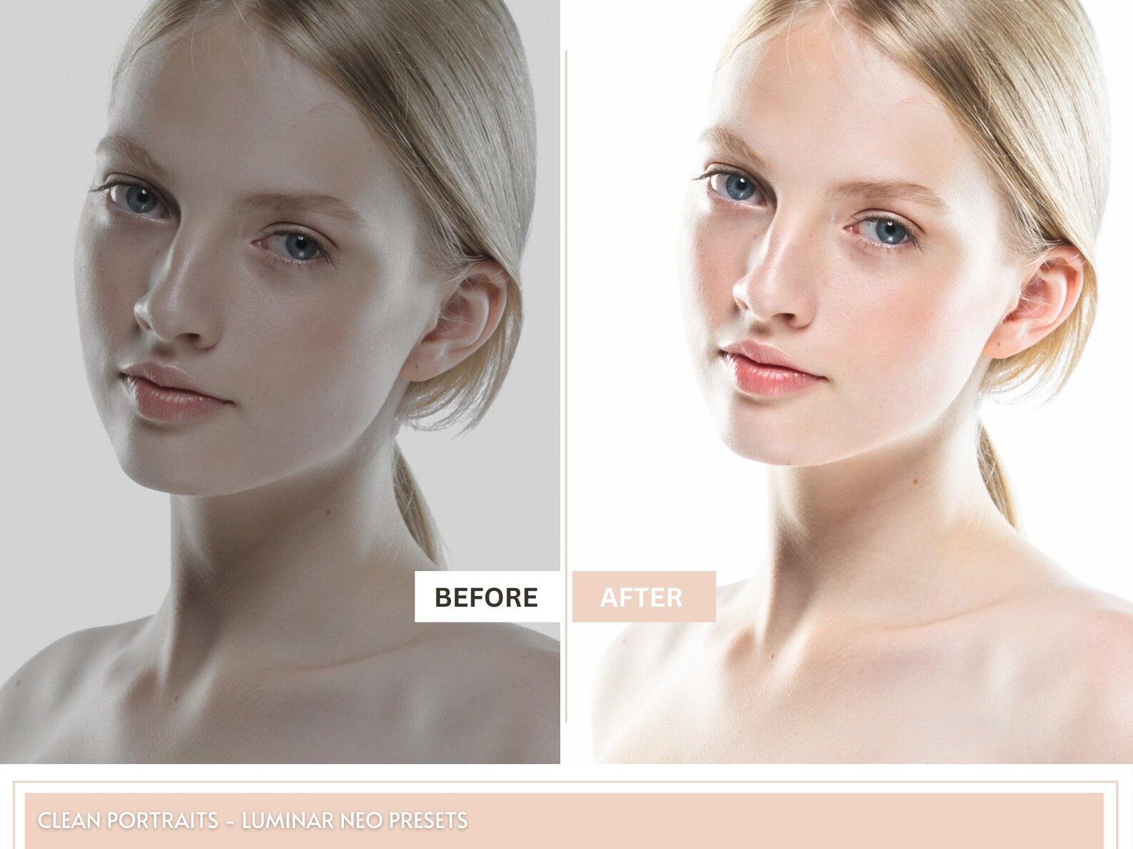 10 Luminar NEO Clean Portrait Presets by Jakub Bors | Adjustable Non ...