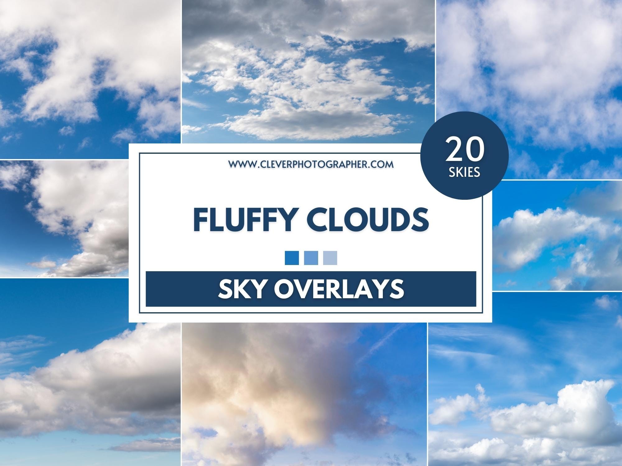 20 Fluffy Clouds Sky Textures & Overlays | Super High Quality ...