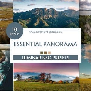 10 Luminar NEO Essential Panorama Landscape Presets | Adjustable Non ...