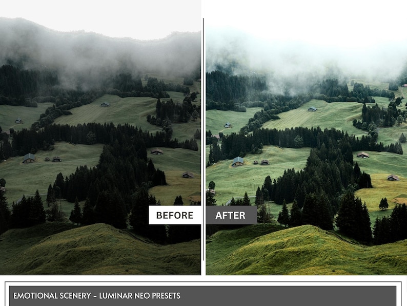 10 Luminar NEO Emotional Scenery Landscape presets | Adjustable Non ...